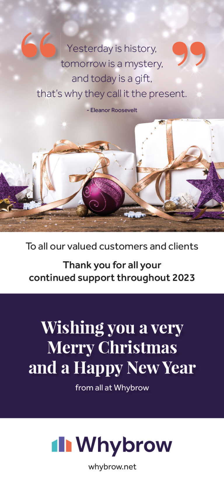 Merry Christmas & A Happy New Year From All At Whybrow | Whybrow
